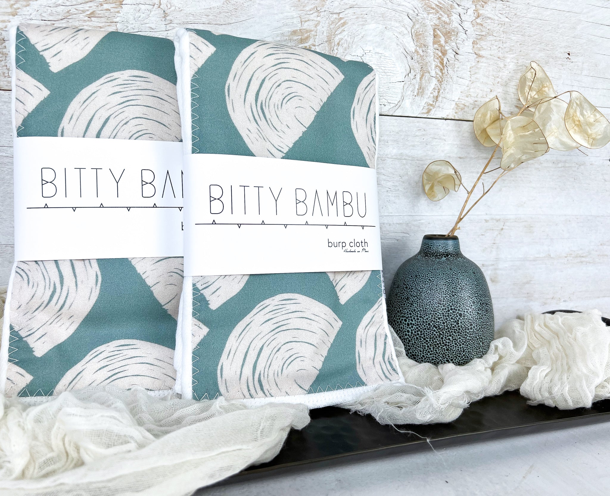 SALE | Rainbows / Modern Baby Burp Cloth - Hawaii Made Baby Gift - New ...